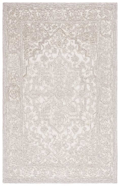 Safavieh Martha Stewart Trace Floral Area Rug Ivory Natural 5 X 8