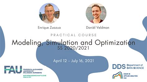 Modeling Simulation And Optimization Ss 20202021 Practical Course