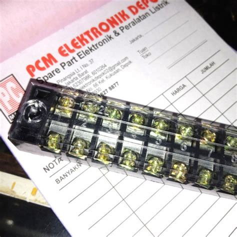 Jual Terminal Block Tb 2512 12 Pole 25a Tb2512 Kota Depok Pcm Elektronik Tokopedia