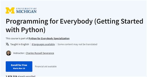 Programming For Everybody Getting Started With Python ~ Computer