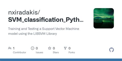 Github Nxiradakissvmclassificationpython Training And Testing A