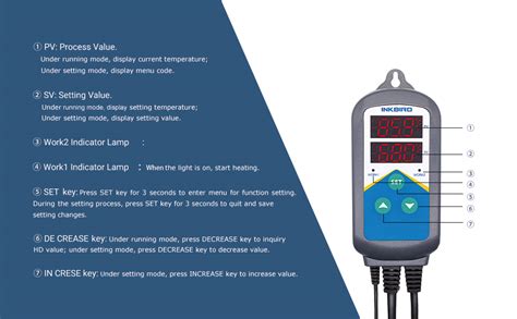 Inkbird Pre Wired Heating Thermostat Temperature Controller Itc 306t — Inkbird Nz