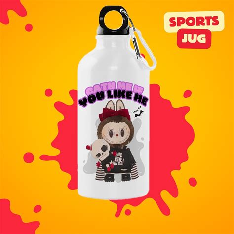 Labubu Inspired Sports Jug Tumbler Gy Prints Labubu Tumbler 600ml