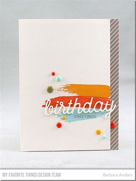 Handmade Birthday Card With Abstract Art