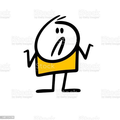 어리둥절한 화가 Stickman 혼란에 손을 던져 질문에 대한 답을 모른 2차 도형에 대한 스톡 벡터 아트 및 기타 이미지 2차 도형 감정 낙서 드로잉 Istock