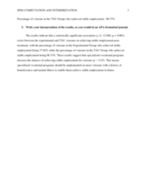 Solution Spss Computation And Interpretation Hw8 Studypool