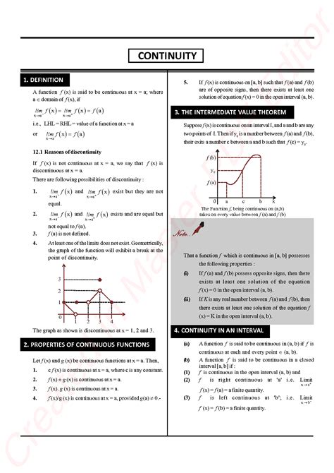 solution notes on continuity differentiability differentiation with