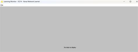 Keras Network Learning Monitor Does Not Appear While Training Knime