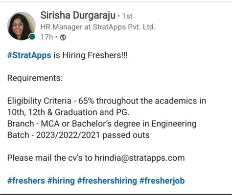 Suresh Vemula Posted On Linkedin