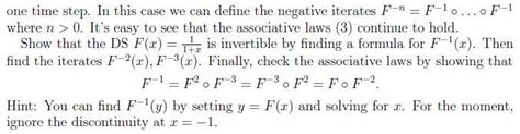solved exercise 1 4 a ds f s→s is invertible if there is a