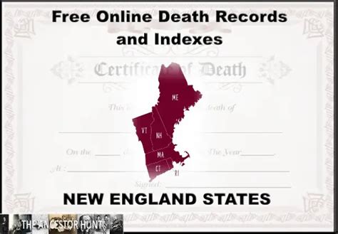 2860 Free Online New England States Death Record And Index Collections