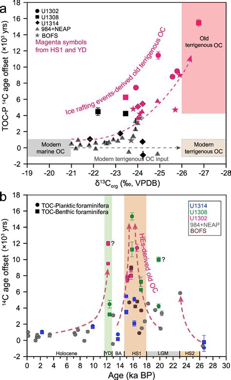 Radiocarbon Age Analyses Of Toc And Foraminifera In The North