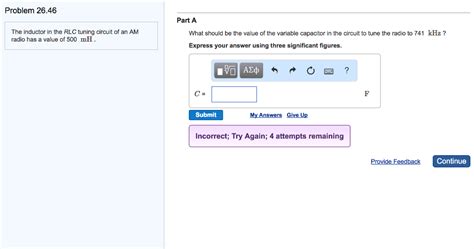 Solved The Inductor In The Rlc Tuning Circuit Of An Am Radio