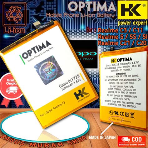 Jual Batre BLP729 Realme C3 Baterai BLP 729 C11 Battery BLP 729 5 5S 5I Batrai C21 C20