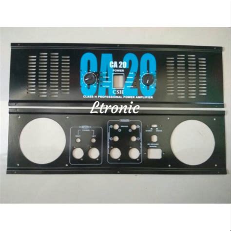Jual Panel Ca Hitam Plus Knop Panel Box Ca Panel Power Amplifier Ca Panel Box Power