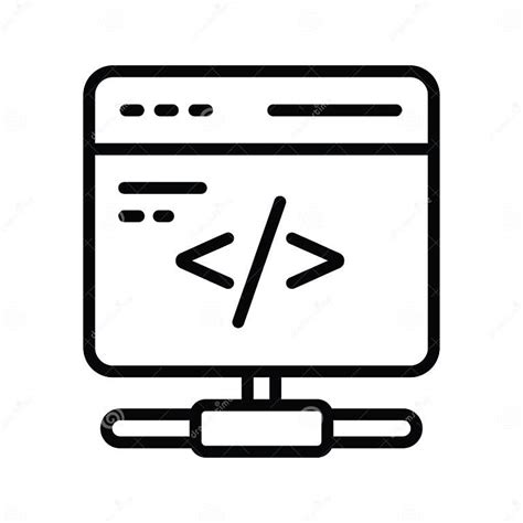 Illustration De La Conception De Licône De Schéma Du Vecteur De Programmation Symbole Cloud