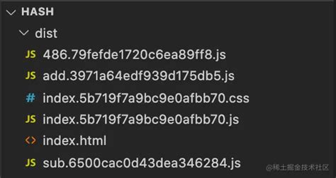 Webpack中fullhash、chunkhash和contenthash的区别hash通常被作为前端静态资源实现增量 掘金