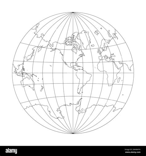 Blank World Map With Latitude And Longitude