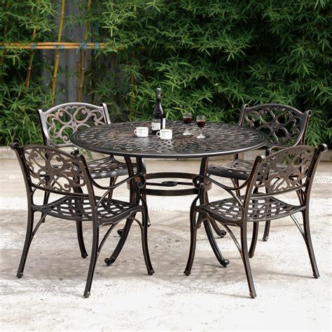48 Inch Wrought Iron Patio Table
