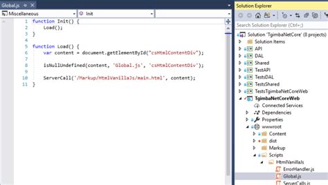 Tgimba Net Core Upgrade Adding Plumbing For Htmlvanilla Javascript Views Eric Helins Blog