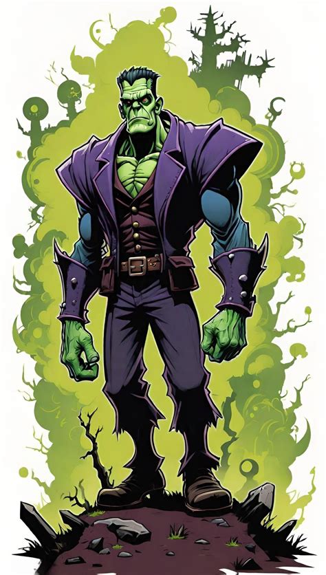 Comic Frankenstein Wallpaper Frankenstein Art Universal Monsters Art