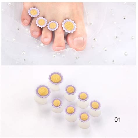 8pcsset Toe Separators Silicone Foam Finger Foots Grandado