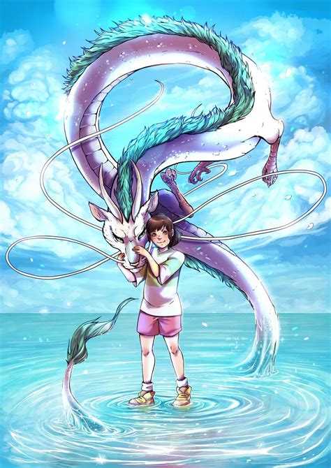 Spirited Away Haku Dragon And Chihiro