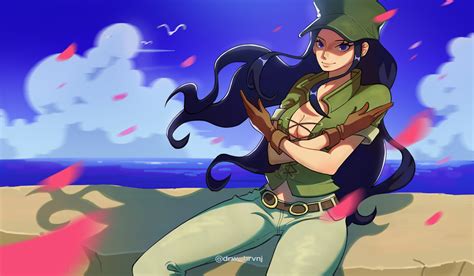 Drw Hrvnj Nico Robin One Piece One Piece Heart Of Gold Absurdres Commentary English