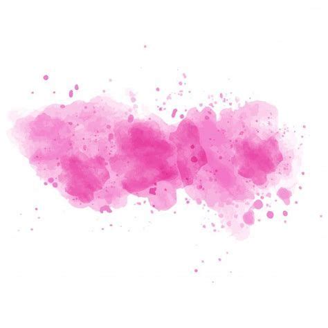 Mancha Rosa Aquarela Pintada Vector Fondos De Presentacion Logo En