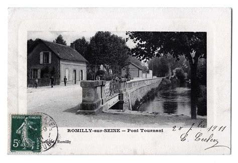 Romilly Sur Seine Romilly Sur Seine Pont Tournant Carte Postale