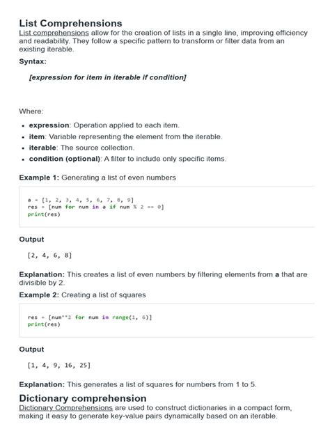 comprehensions in python pdf computer science applied mathematics