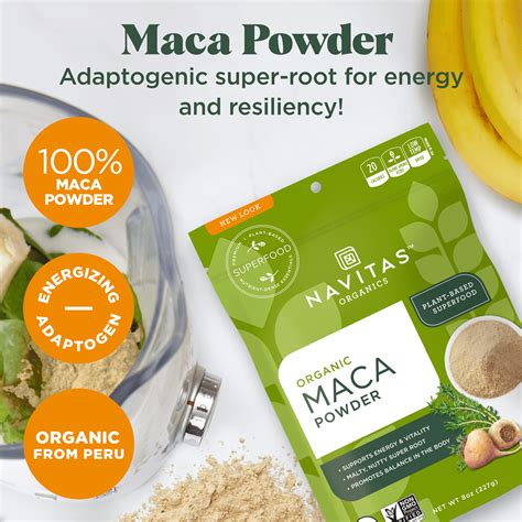 Organic Gelatinized Maca Powder Navitas Organics