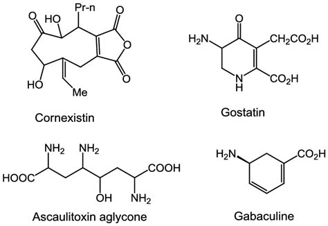 Structures Of Some Microbial Compounds Known Or Thought To Inhibit
