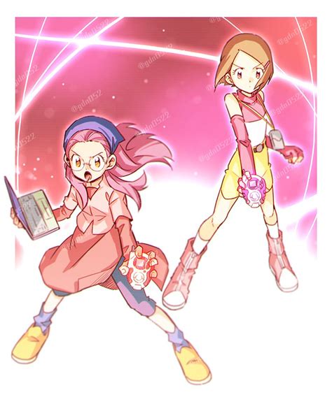 Yagami Hikari And Inoue Miyako Digimon And More Drawn By Gdn Danbooru