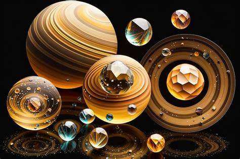 Premium Photo Illustrative Planets Of Solar System Space Artwork Planets Design Generative Ai