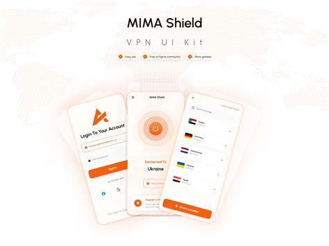Vpn UI Kit Free Behance