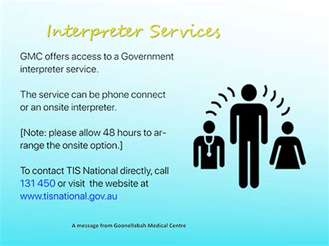 Interpreter Service Access Goonellabah Medical Centre