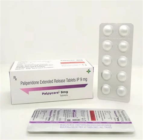 Paliperidone Extended Release 9 Mg Tablets Palpycare 9 Anti