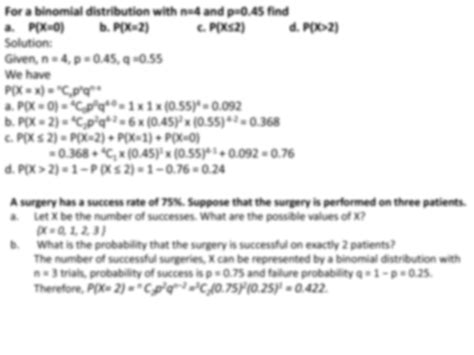 Solution Statistics Binomial Distribution Solutions Converted Studypool