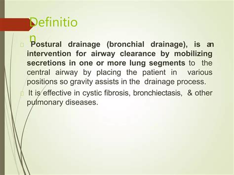 Postural Drainage Pptx