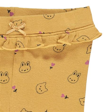 Orchestra Caleçon En Maille Côtelée Avec Taille Volantée Pour Bébé