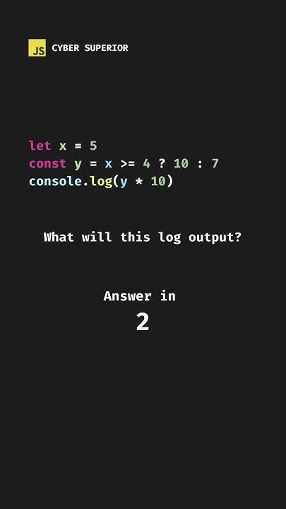 Hurry Answer This Javascript Question 🖥️ Coding Shorts Youtube