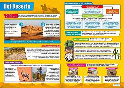 Daydream Education Hot Deserts Geography Posters Gloss Paper