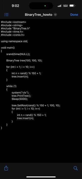 Solved I Need Help With This Using The Binarytree Class In