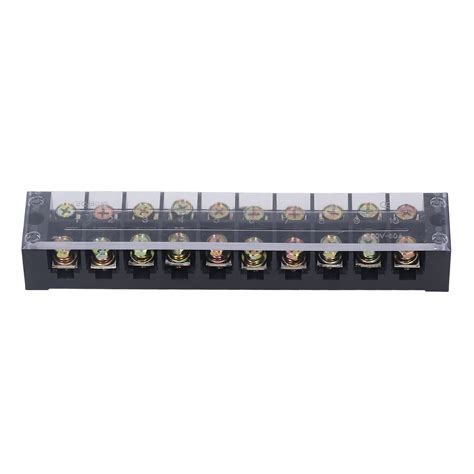 Terminal Strip Dual Rows High Current Screw Terminal Block With Cover