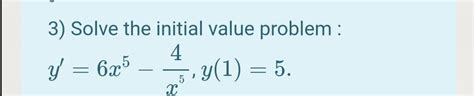 Answered 3 Solve The Initial Value Problem 4 Bartleby