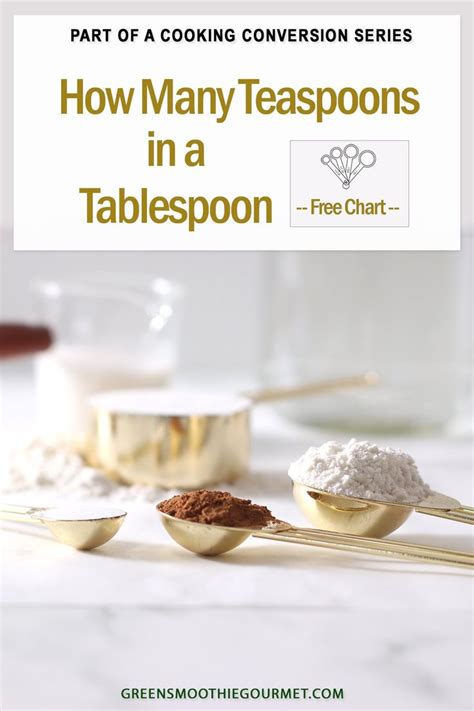 How Many Teaspoons In A Tablespoon Free Chart In 2024 Cooking Measurements Measuring