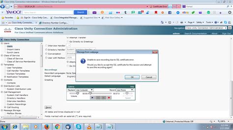 Unity Connection Greeting Cisco Community