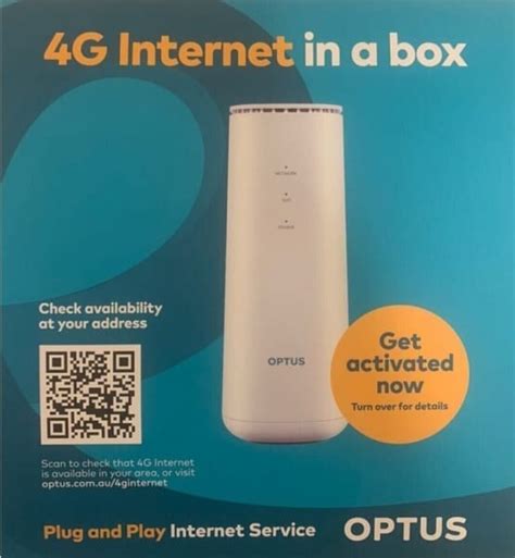 Optus 4g Home Modem Model Mf289d White Connect To 64 Wifi Devices