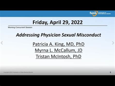 Addressing Physician Sexual Misconduct YouTube